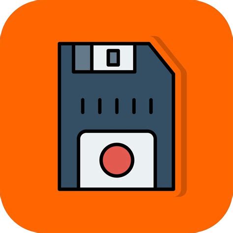 Floppy Disk Filled Orange Background Icon 43014387 Vector Art At Vecteezy