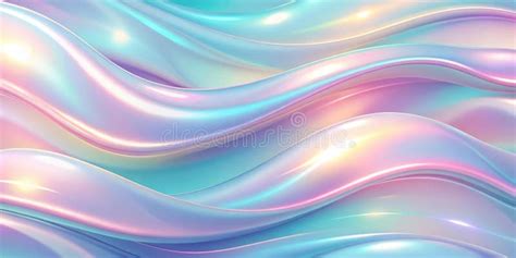 Abstract Pastel Swirls Iridescent Flowing Dreamlike Background