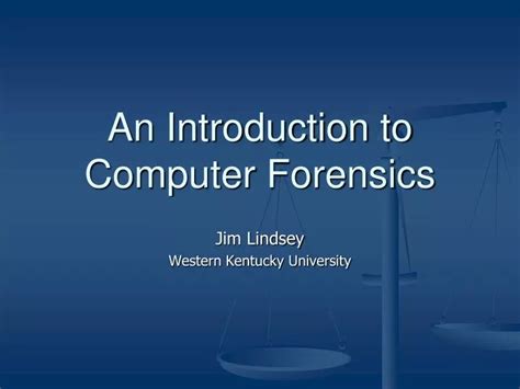Ppt An Introduction To Computer Forensics Powerpoint Presentation Free Download Id4501015