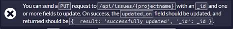 quality assurance projects issue tracker put request javascript