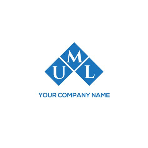 Uml Letter Logo Design On White Background Uml Creative Initials Letter Logo Concept Uml