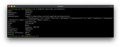 Thực hành tạo Headless Service trên Kubernetes