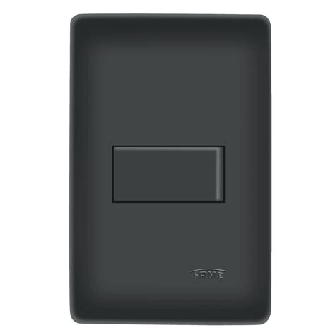 Interruptor Simples Habitat Black