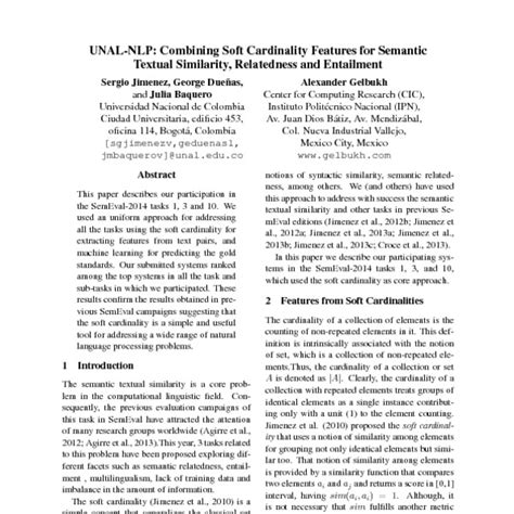 Unal Nlp Combining Soft Cardinality Features For Semantic Textual