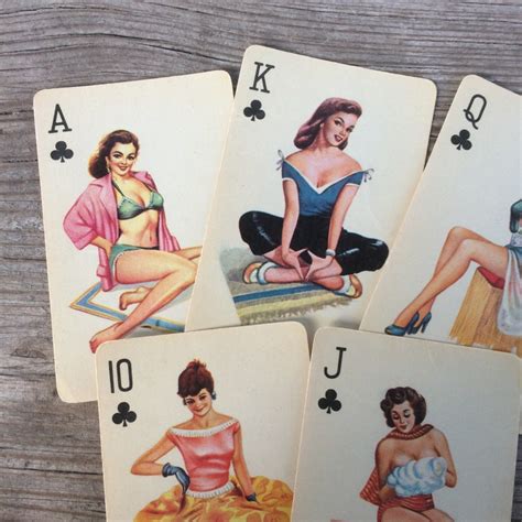 Toys And Games Vintage Playing Cards Nude Playing Cards Pinup Playing