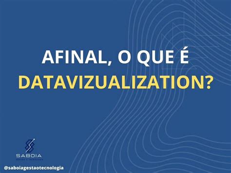 Afinal O Que É Datavizualization Luis Fernando Saboia