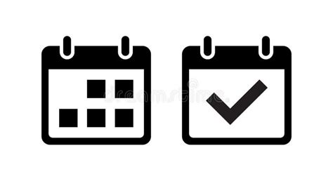 Calendar Schedule Date Icon Vector In Clipart Style Stock Vector Illustration Of Business
