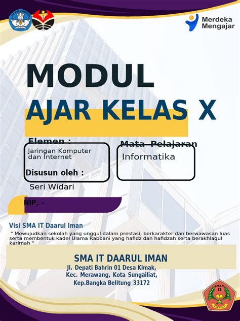 Modul Ajar Informatika Jaringan Komputer Dan Internet Fase E Pdf