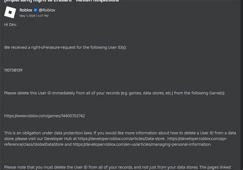 someone spamming the right to erasure platform usage support developer forum roblox
