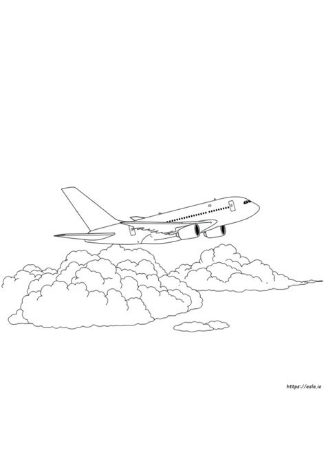 Printable Airbus A380 Coloring Pages