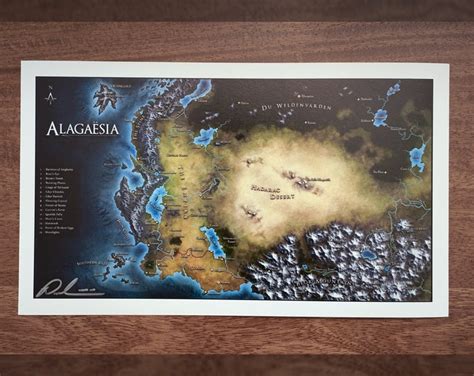 Hand Drawn Map Of Alagaësia Eragon Etsy Canada