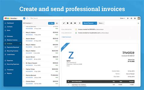 Zoho Invoice Reviews Prices Features Appvizer