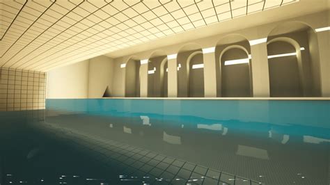 3d Model Backrooms Poolrooms Modular Horror Environment Unreal