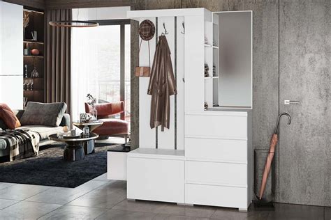 Хелен ПР 01 Прихожая белый белый купить во Владивостоке и Уссурийске Интернет магазин