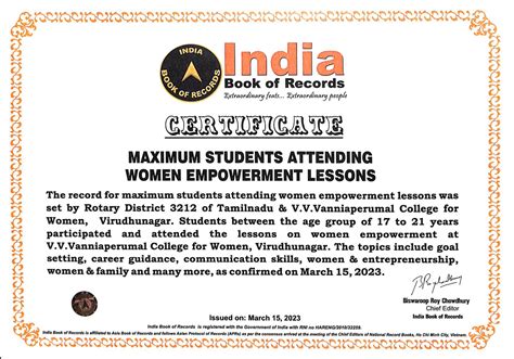 Vvvanniaperumal College For Women