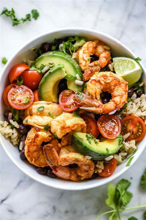 Chipotle Lime Shrimp Bowls Easy Shrimp Recipe
