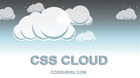 Top 15 Cloud Design Using Html Css Cloud Animation