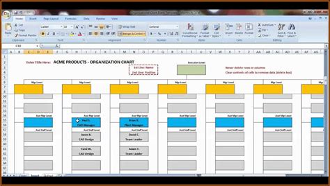 Free Organizational Chart Template Excel Download Template 2 Resume