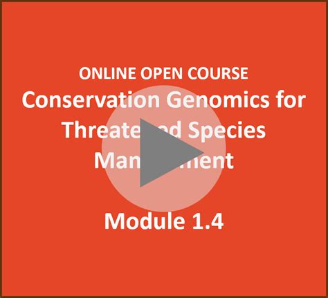 Training Modules Threatened Species Initiative