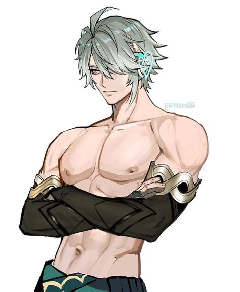 AL HAITHAM Anime Guys Shirtless Handsome Anime Guys Cute Anime Guys
