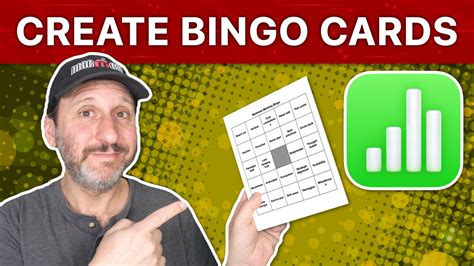 Creating Random Bingo Cards In Numbers Macmost 3082