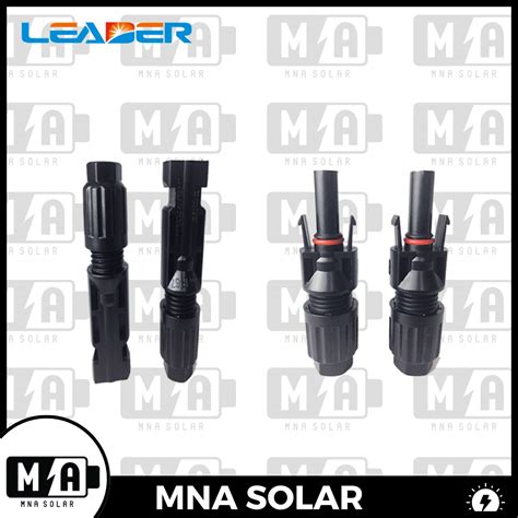 Leader Mc4 Basic Set Connector Female And Male Mna Solar