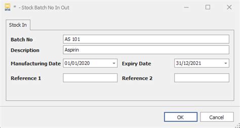 Batch Number Module Qne Optimum Sdn Bhd