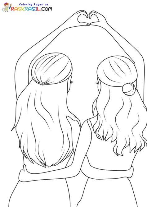 Anime Best Friend Coloring Pages