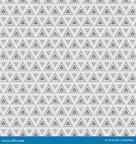 Abstract Retro Monochrome Triangle Fabric Vector Background Texture Pattern Stock Vector