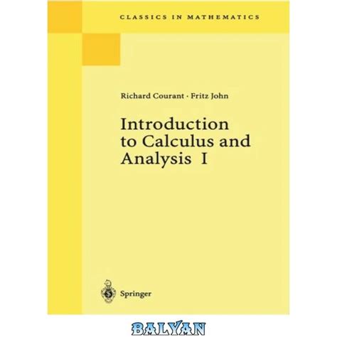 خرید و قیمت دانلود کتاب Introduction To Calculus And Analysis ترب