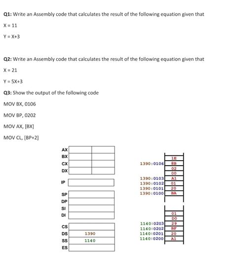 Solved Q Write An Assembly Code That Calculates The Result Chegg