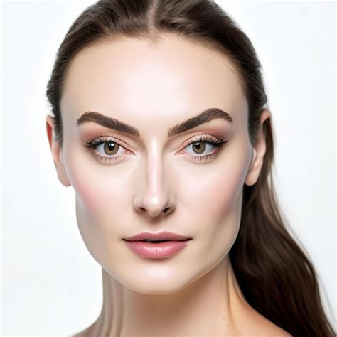 Premium Ai Image Model With Face Without Makeup For Beauty Products