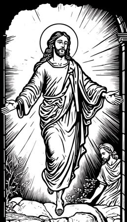 Dibujos Católicos Para Colorear Cristo Resucitado Tekton Centro