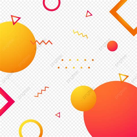 مجموعات الأشكال الهندسية مع التدرجات اللونية المتعددة الأشكال Clipart