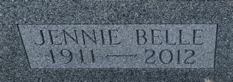 Jennie Belle Jamison Stauffer 1911 2012 Find A Grave Memorial