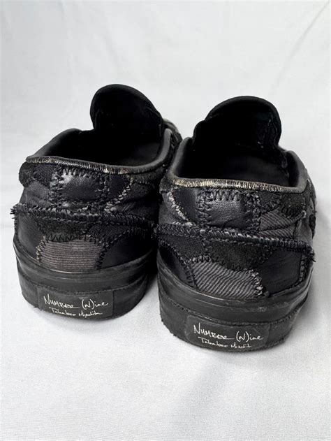 Aw03 Number Nine “touch Me Im Sick” Crying Heart Patchwork Slip On