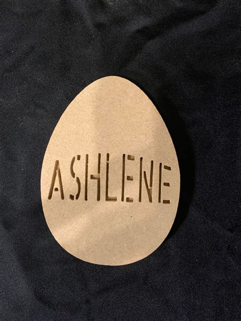 Personalised Easter Egg Shape Ideal For Easter Spring Or Seasons Play Or Activities