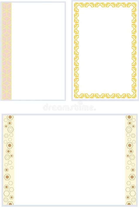 Floral Border Pattern Frame Design Vector Illustration Stock Illustration Illustration Of