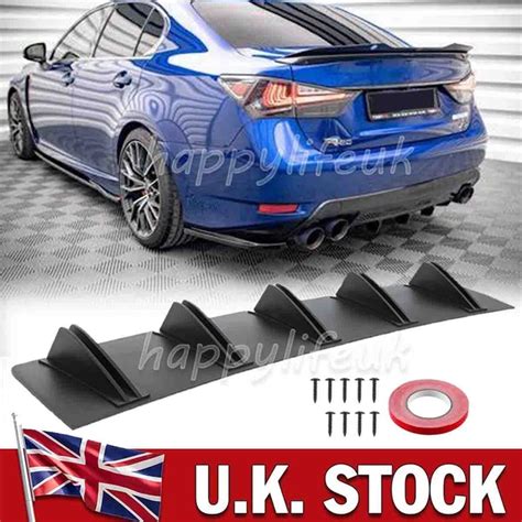 For Lexus Gs350 Gs430 Gs450h Rear Bumper Spoiler Diffuser Splitter 10 Fins Lip £25 95 Picclick Uk