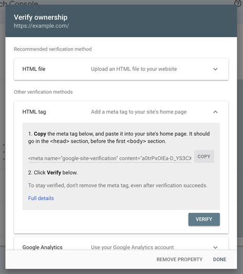 Set Up Google Search Console Set Up Guidance Documentation Motordesk Help