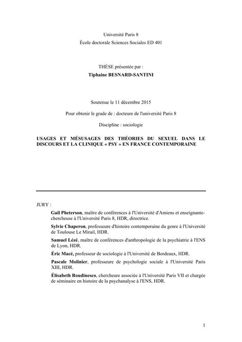 PDF Usages et méusages des théories du sexuel dans la littérature et la clinique psy en France