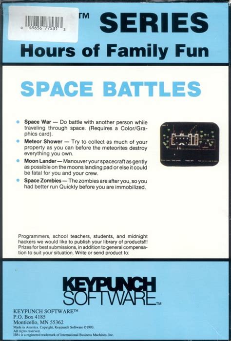 Space Battles Cover Or Packaging Material Mobygames