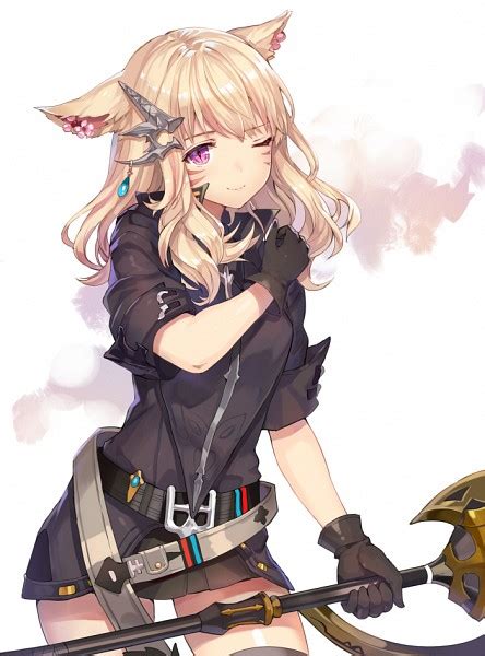 Miqote Final Fantasy Xiv Mobile Wallpaper By Momoko Momopoco