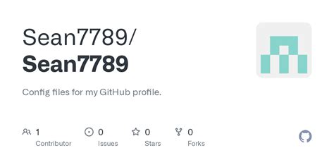 Github Sean7789sean7789 Config Files For My Github Profile