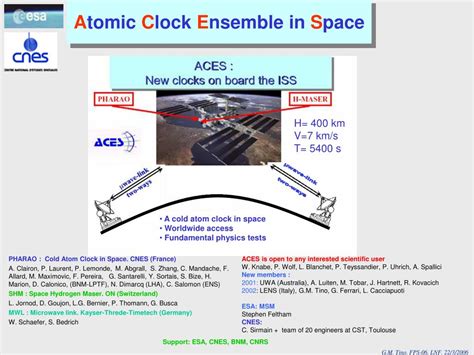 Ppt Atom Interferometers And Atomic Clocks From Ground To Space Powerpoint Presentation Id