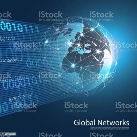 Binary Code Network Connections Concept Stock Illustration Download