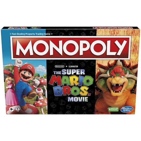 Super Mario Bros Monopoly Movie Edition Board Game Action Packed