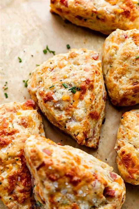 Savory Ham And Cheese Scones Sallys Baking