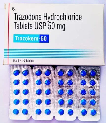 50mg Trazodone Hydrochloride Tablet At ₹ 185 Box Trazodone Tablets In