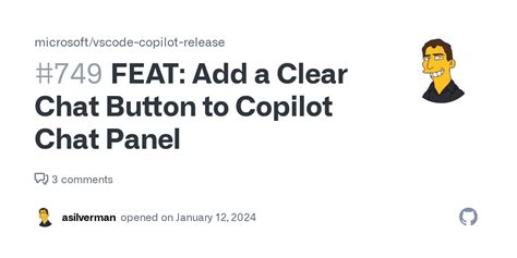 Feat Add A Clear Chat Button To Copilot Chat Panel · Issue 749